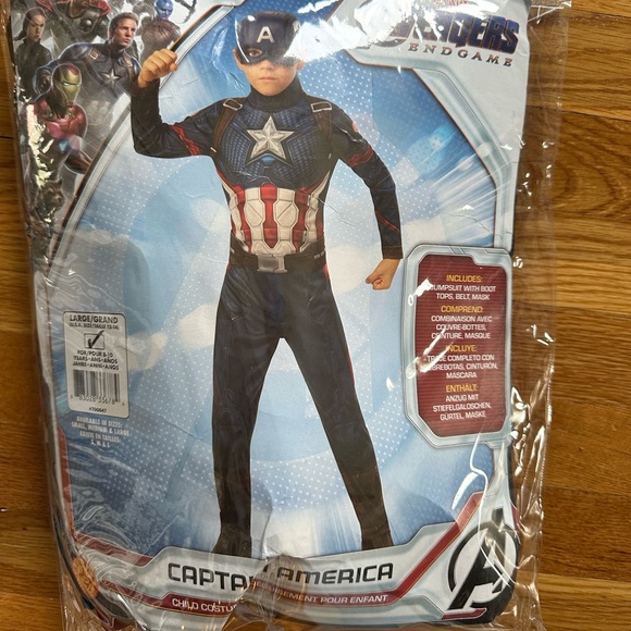 Costumes | Capital America Costume Nwt Size Large | Poshmark